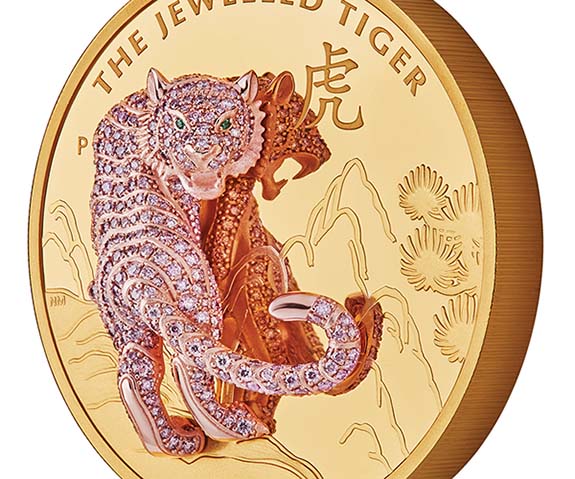'The Jewelled Tiger' Is Immortalized in Pink Diamonds on The Perth Mint ...
