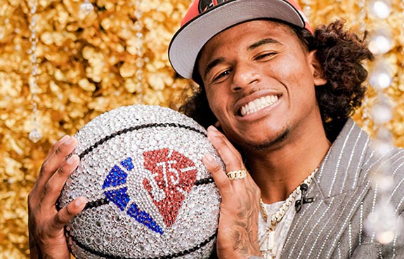 Bedazzled Basketball Becomes Unofficial Mascot of NBA's Diamond ...